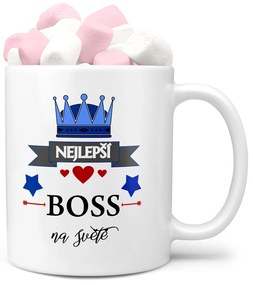 Hrnek Nejlepší boss (Náplň hrníčku: Marshmallow)