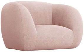 OnaDnes -20% Pudrově růžové bouclé křeslo Cosmopolitan Design Essen
