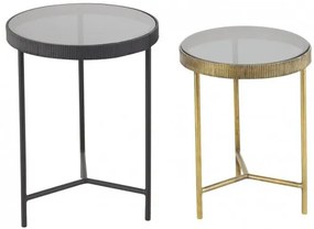 BIZZOTTO set 2 kulatých odkládacích stolků YAMIR 0746842