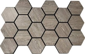Akustický panel Hexagon SLAN-604 872x579x10mm šedý