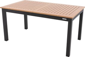 Doppler EXPERT WOOD antracit - rozkládací hliníkový stůl 150/210x90x75 cm