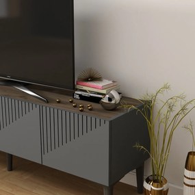 TV stolek Draw antracit/ořech