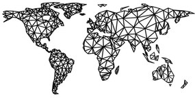 DUBLEZ | Nástěnná 3D mapa světa na zeď - Polygonální atlas