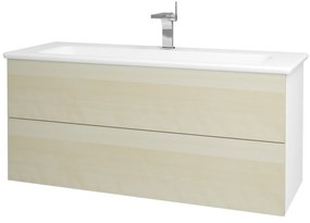 Dřevojas Koupelnová skříň VARIANTE SZZ2 120 (umyvadlo Euphoria) Varianta: N01 Bílá lesk / D04 Dub
