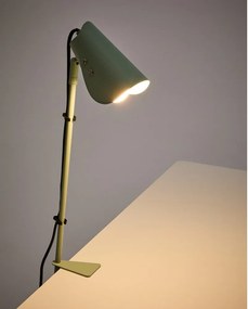 Zelená kovová stolní lampa s klipem (výška 51 cm) Jula – Kave Home