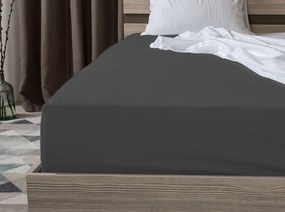 Jersey prostěradlo BASIC tmavě šedé 90 x 200 cm