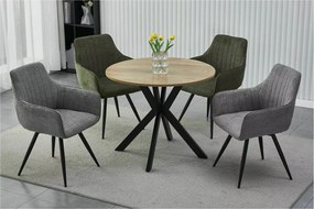 Jídelní stůl Talia II 90 cm dub přírodní/černý