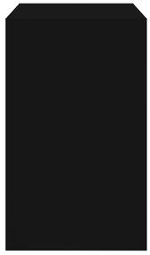 Botník černý 80 x 42 x 69 cm kompozitní dřevo - Default Title