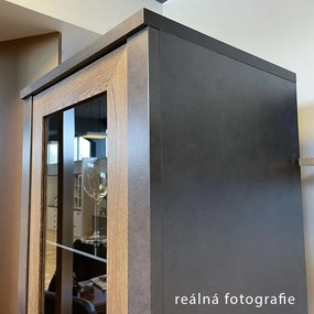 MONTANA s | zrcadlo LS | 123x84,5 cm | lefkas/smooth grey