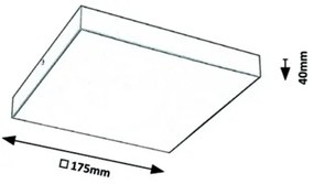 Rabalux - LED Stropní svítidlo LED/18W/230V 3000-6000K IP44 černá