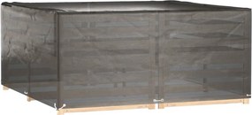 Plachty na zahradní nábytek 2 ks 16 oček 205x205x90 cm čtverec 3155350