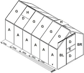 LANIT PLAST, s.r.o. náhradní prosklení pro skleník VITAVIA VENUS 6200 PC 6 mm LG3065