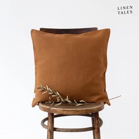 Lněný povlak na polštář 40x40 cm Hazelnut – Linen Tales