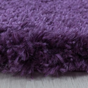 Ayyildiz koberce Kusový koberec Fluffy Shaggy 3500 lila kruh - 80x80 (průměr) kruh cm
