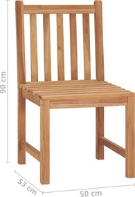 vidaXL Zahradní židle 8 ks masivní teak [3073087]