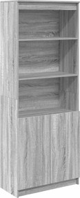 Skříň highboard šedá sonoma 70 x 35 x 180 cm kompozitní dřevo 3328476