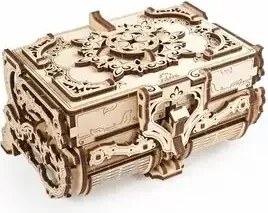 Ugears 3D dřevěné mechanické puzzle Starožitná šperkovnice / od 14 let