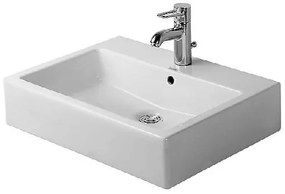 Duravit Vero - Umyvadlo 60x47 cm, s 1 otvorem pro baterii, s WonderGliss, alpská bílá 04546000001