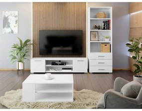Sestava nábytku do obývacího pokoje Toteri II, Barva dřeva: bílý