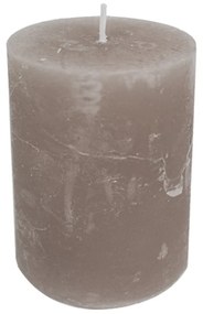 Tmavě hnědo šedá nevonná svíčka Taupe XXL válec - Ø 10*20cm
