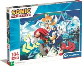 Clementoni PUZZLE Sonic / 104 dílků / od 6 let