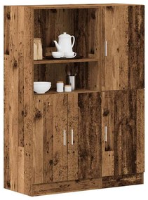 Sada 2 kusů kuchyňských skříněk old wood kompozitní dřevo 3324149
