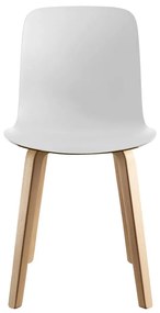 MAGIS - Židle SUBSTANCE s dřevěnou podnoží - jasan / bílá
