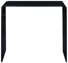 Konferenční stolek - tvrzené sklo - černý | 50x50x45 cm