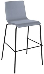 OnaDnes -20% Narbutas Modrošedá čalouněná barová židle MOON 77 cm