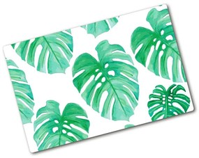 Wallmuralia Deska na krájení tvrzená Monstera 80x52 cm