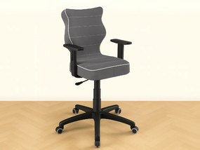 Studentská otočná židle k psacímu stolu TMAVĚ ŠEDÁ Zvolte rozměr: dítě 146 - 176,5 cm (výška stolu 71 - 82 cm)