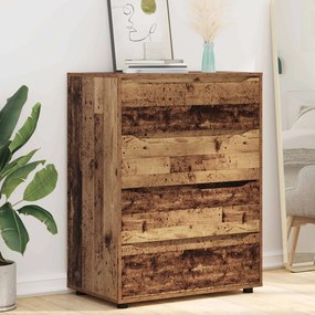 Úložné skříně 80 x 48 x 105 cm Kompozitní dřevo Staré dřevo 3406233