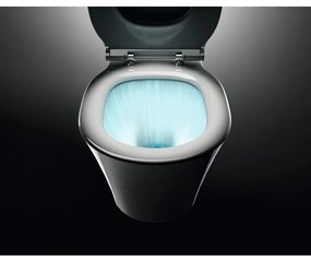 Ideal Standard Tesi WC Set - Závěsné WC AQUABLADE s instalačním systémem ProSys, ovládací tlačítko černé, sedátko se SoftClose