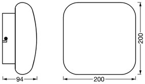 Ledvance-LED Stmívatelné koupelnové svítidlo SMART+ AQUA LED/12W/230V IP44 Wi-Fi