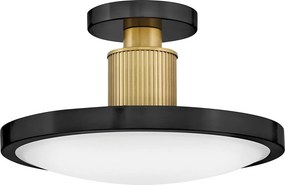 Stropní LED světlo Elstead Kieran 32W černá, mosaz 36 cm