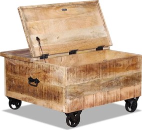 vidaXL Konferenční stolek recyklované dřevo 70 x 70 x 38 cm [243979] Barva: Hnědá