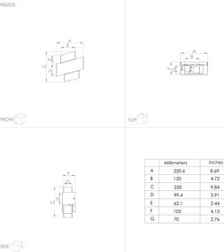 Eglo 900525 - Nástěnné svítidlo TIMPAROSSA 1xE27/40W/230V bílá