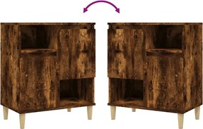 Příborníky 3 ks kouřový dub 60 x 35 x 70 cm kompozitní dřevo 3185740