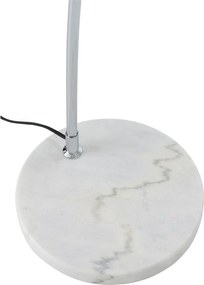 Bílá látková stojací lampa s ohybatelnou konstrukcí (výška 145 cm) Arc – Ellos Home