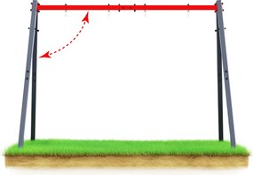 Kovová zahradní houpačka - Super Fun