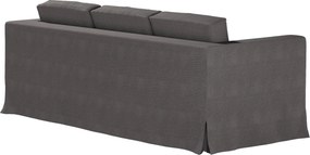 Potah na pohovku IKEA  Karlanda 3-místná nerozkládací, dlouhý barva šedá látka pletený vzor