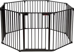 Costway 8 prvková ohrádka pro psa bariéra – 500 × 75 cm, černý