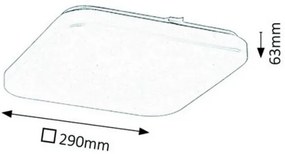 Rabalux 3340 - LED Stropní svítidlo ROB 1xLED/20W/230V