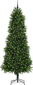 Vánoční stromeček s 300 LED diodami s stojanem Zelená 240 cm PE 3396350