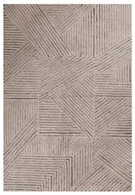 Světle hnědý pratelný ručně tkaný vlněný koberec 170x240 cm Golden Coffee – Lorena Canals