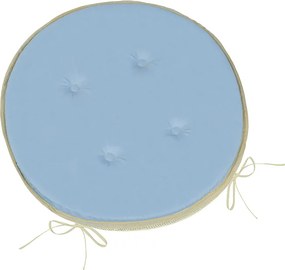 Bellatex Sedák Adéla kulatý hladký Modrá 40 cm, (průměr)