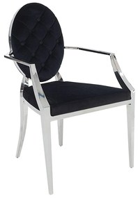 Designová židle Rococo s opěradlem