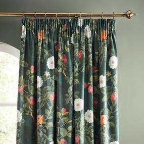 Zelené závěsy v sadě 2 ks 117x229 cm Arcadia Floral – RHS