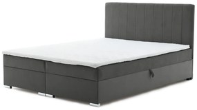 Čalouněná postel boxspring GRENLLAND + topper, 160x200, trinity 15
