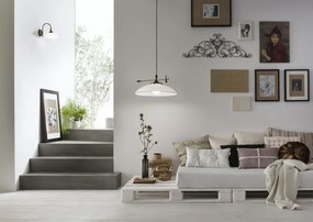 Il Fanale 080.10.OV Country, rustikální závěsné svítidlo z mosazi a benátského skla, 1x15W LED E27, prům. 49cm